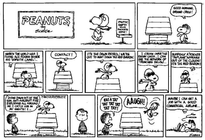 The Children's War: Sunday Funnies #36: Snoopy vs. the Red Baron