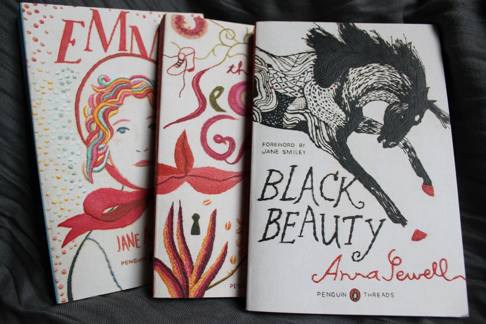 on my honor...: embroidered book covers