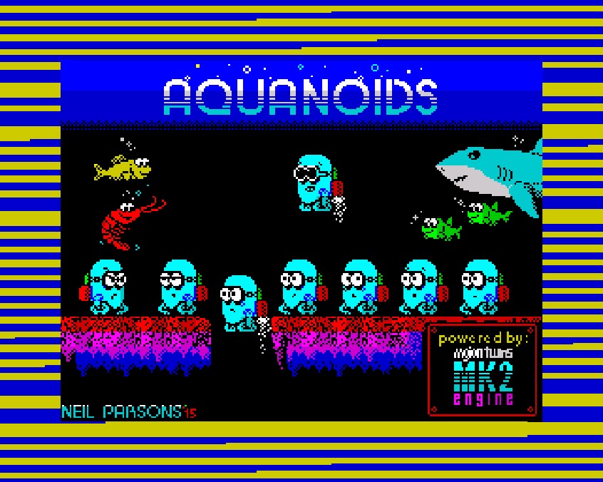 El rincon del Spectrum: Muy pronto... Aquanoids - Neil Parsons