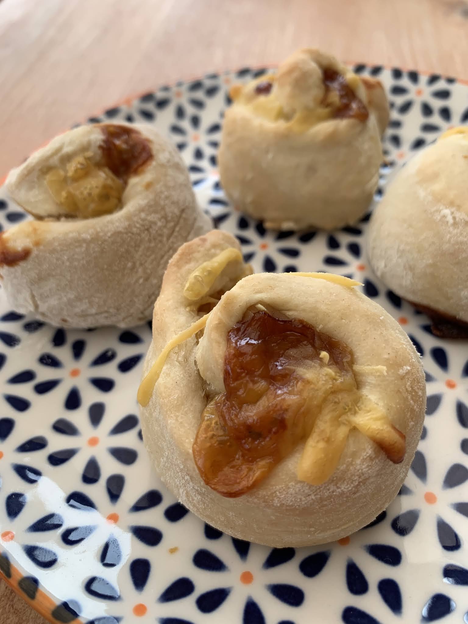 Vegan cheese and marmite scrolls