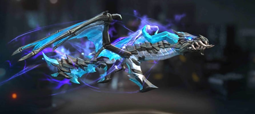 BLUE FLAME DRACO AK gun skin in free fire-how was it-how to upgrade and use