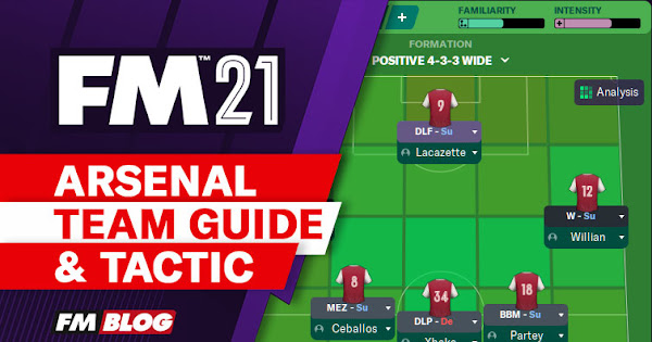 Football Manager 2021 Arsenal 4-3-2-1 Tactic | Team Guide | FM21 | FM ...