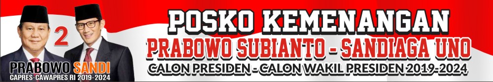 Download Spanduk Posko Pemenangan Prabowo Sandi Format CDR - KARYAKU