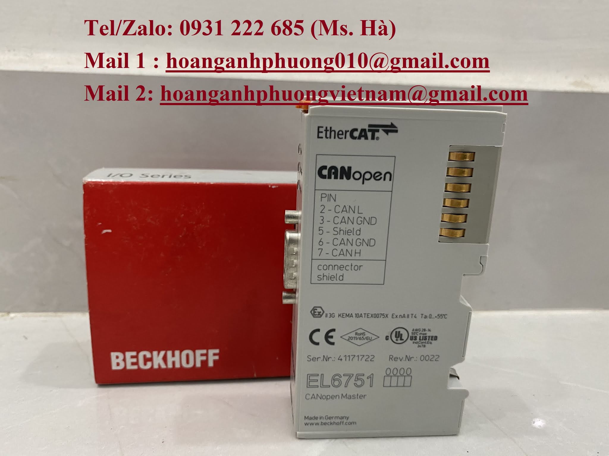 Thiết Bị Đầu Cuối Beckhoff El9410 Nhập Khẩu Chính Hãng