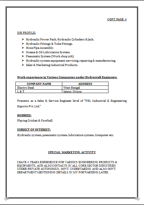 Dynamic Resume: Good Resume Format For BBA