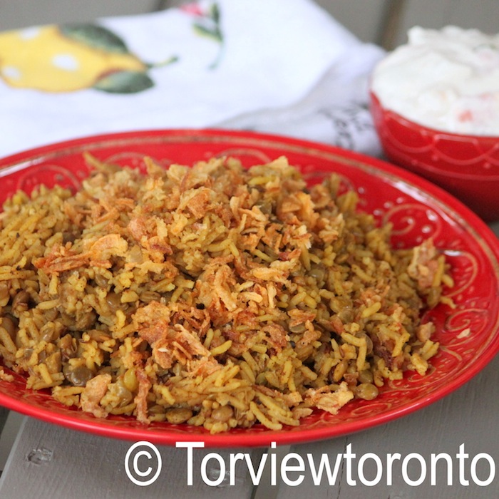 Torviewtoronto: Mejadra rice from the fabulous Jerusalem cookbook