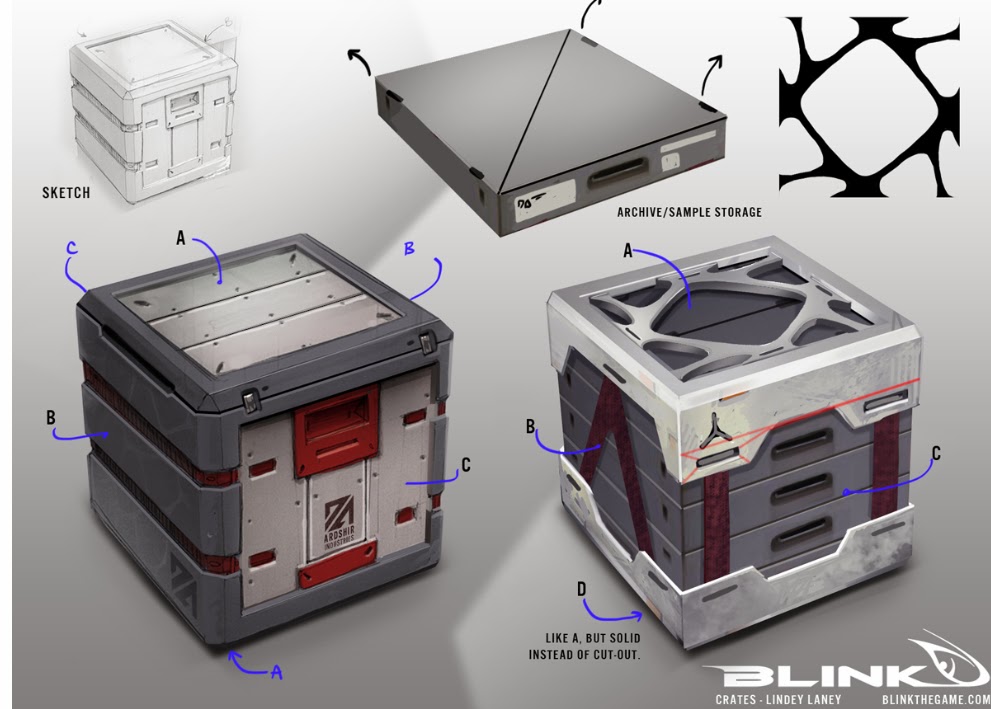 2014 Video Game Art: SciFi crate