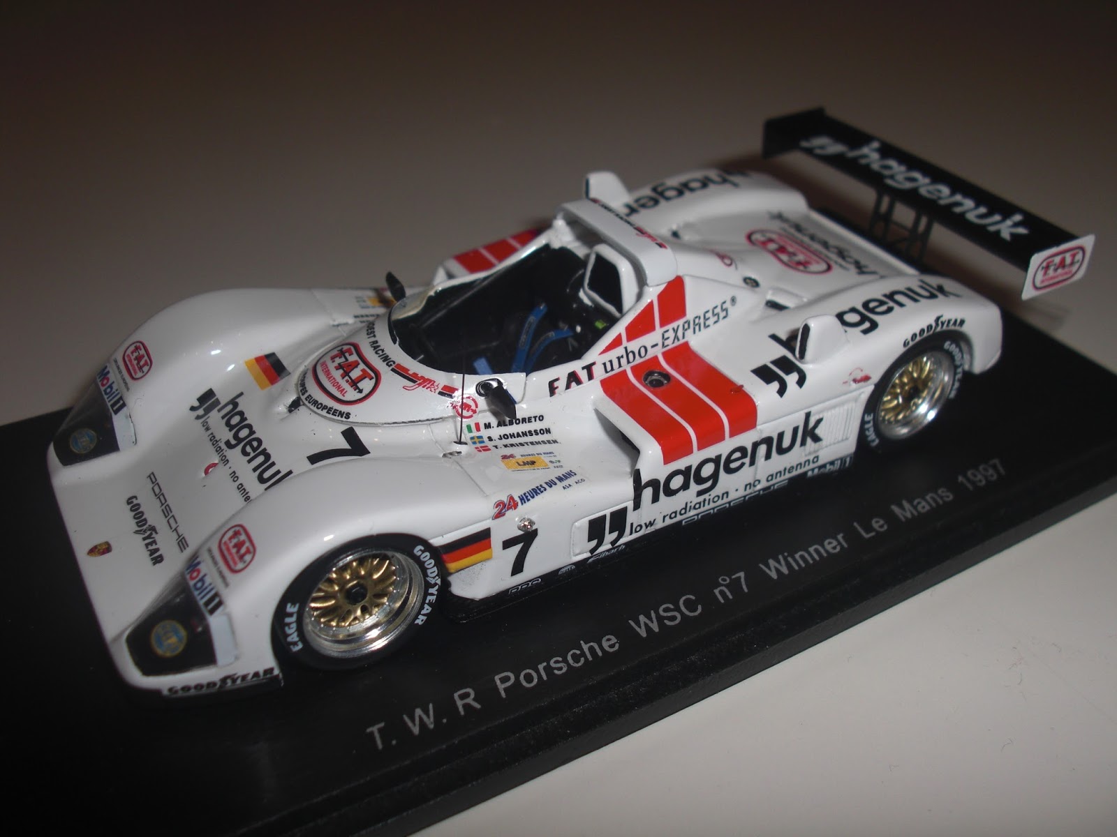 24 Heures du Mans: T.W.R Porsche WSC #7 Winner LM 1997 M. Alboreto - S ...