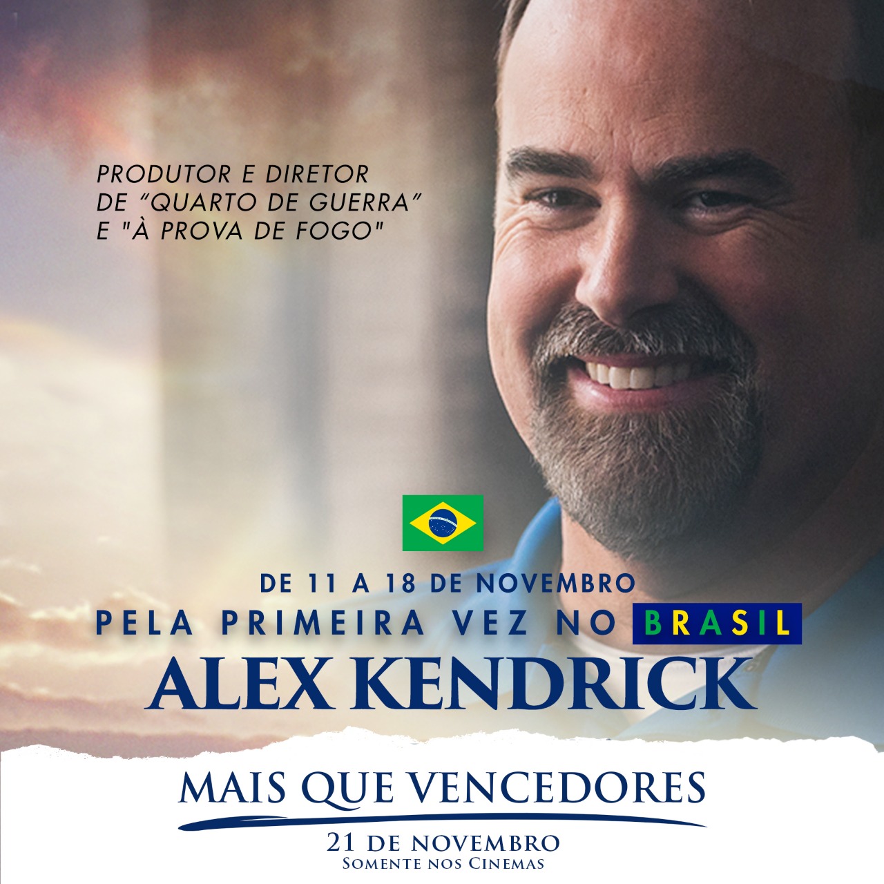 Blog Demais: Diretor do filme "Mais Que Vencedores" vem ao Brasil
