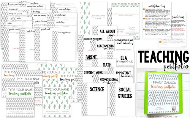 Cactus Teacher Portfolio: Stand Out in Your Teacher Interview | The ...