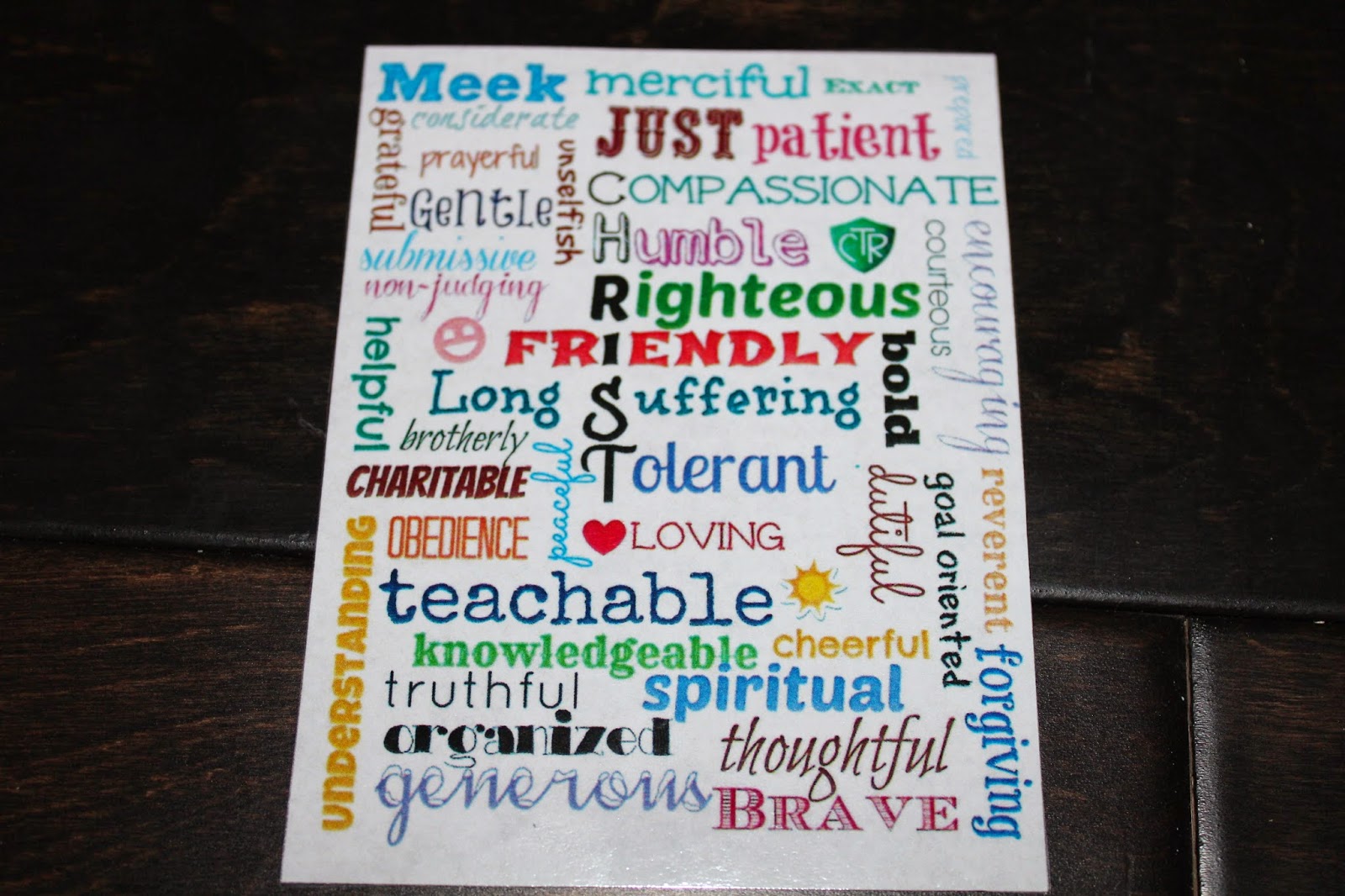 The Manwarings: Sunday School - Christlike Attributes