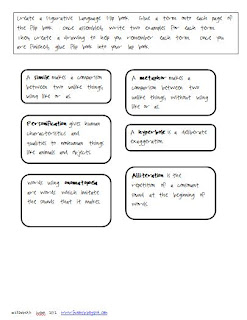 Classroom Freebies Too: Poetry and Figurative Language Flip Book