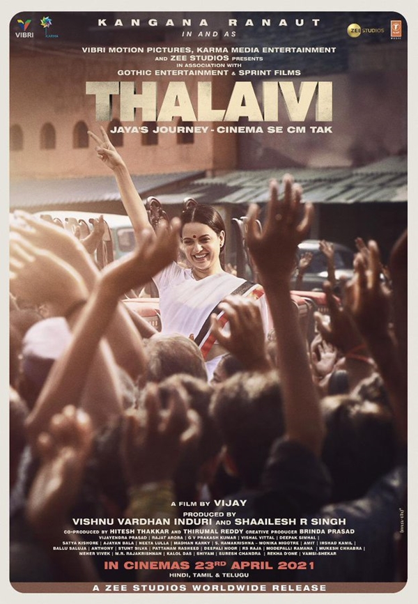 Thalaivi: Box Office, Budget, Hit or Flop, Predictions, Posters, Cast ...
