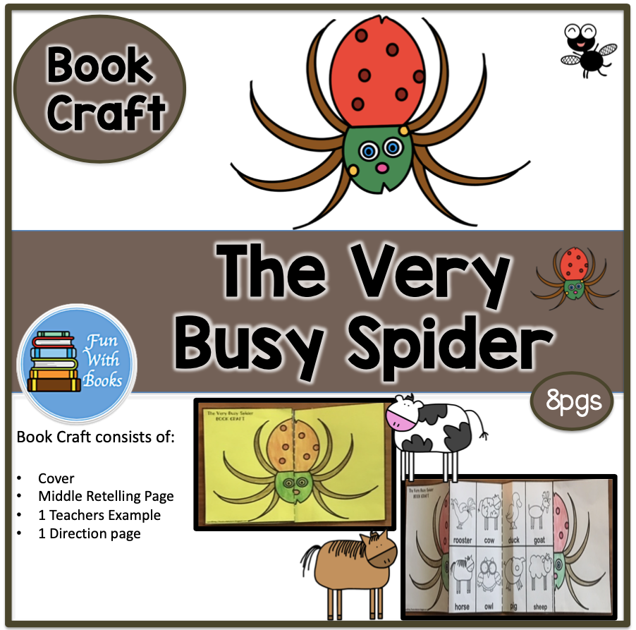 THE VERY BUSY SPIDER BOOK CRAFT ~ Book Units by Lynn