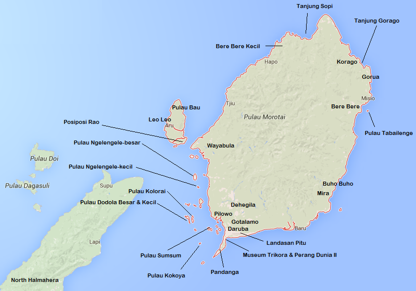 Indonesia Tourism: 24 Attractions You Must Visit in MOROTAI ISLAND ...