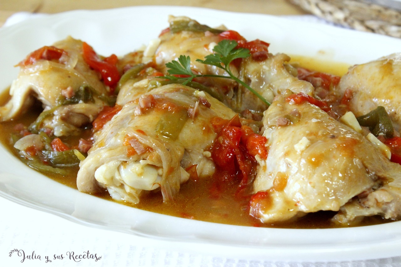 JULIA Y SUS RECETAS: Pollo al chilindrón