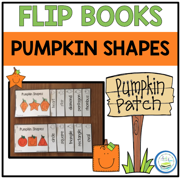 PUMPKIN SHAPES FLIP BOOKS ~ Book Units by Lynn
