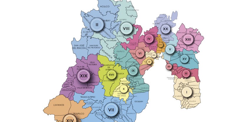 Conociendo el Estado de México: Regiones del Estado de México