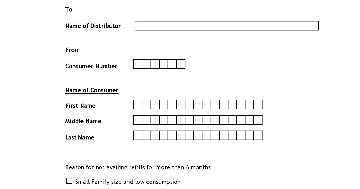 Forms19: Format of Re-activation of Gas Connection