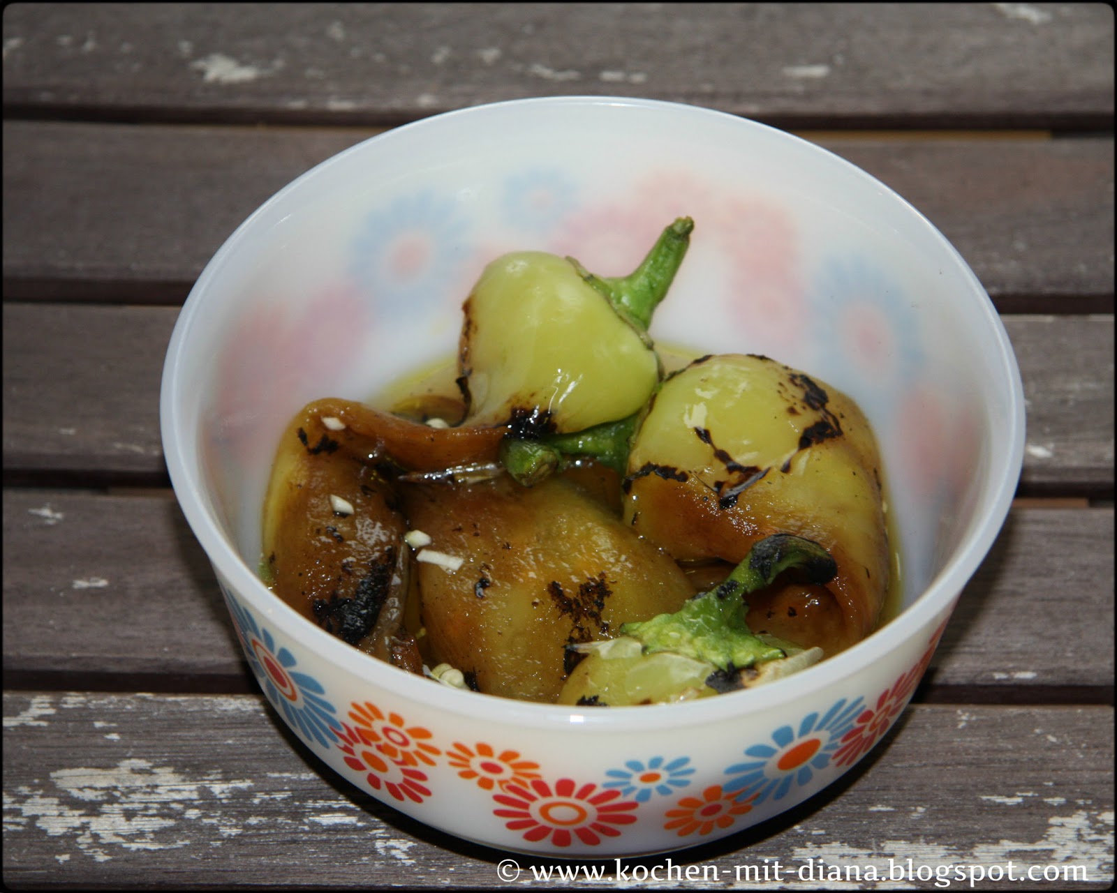 Grilled pepper salad - Cooking with Diana