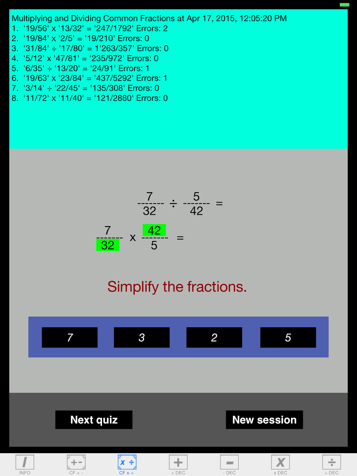 Helge Scherlund's eLearning News: Bel Math Apps releases Math Fraction ...