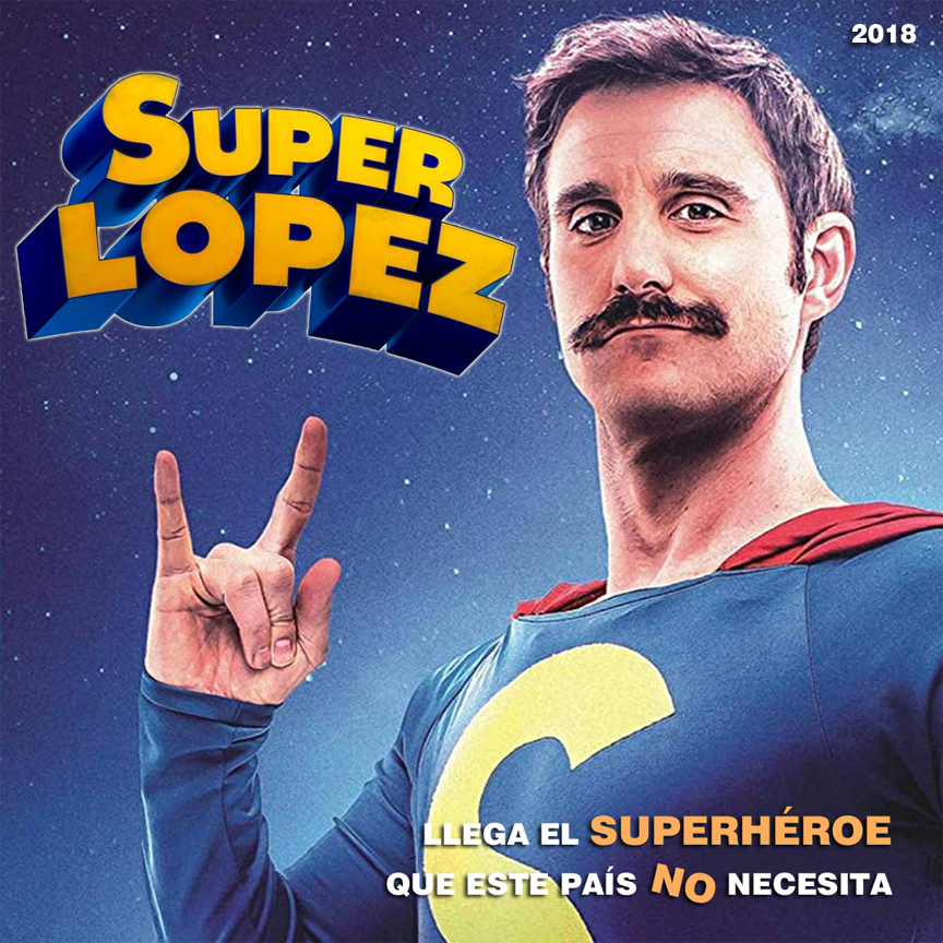 Caratulas de películas DVD para cajas CD: Superlópez - [2018]