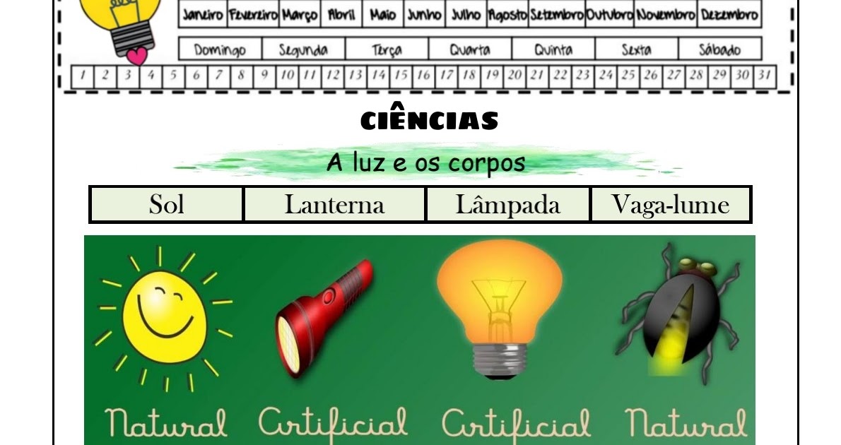 👍Ciências: a luz e os corpos Atividade de ciências para trabalhar a luz ...