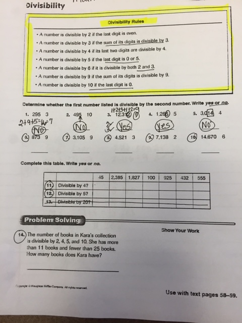 Mrs. Meadows 6th Grade Math VMS: 2015