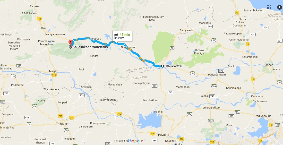 Waterfalls Near Chennai: KAILASA KONA WATERFALLS ( KONAI FALLS)