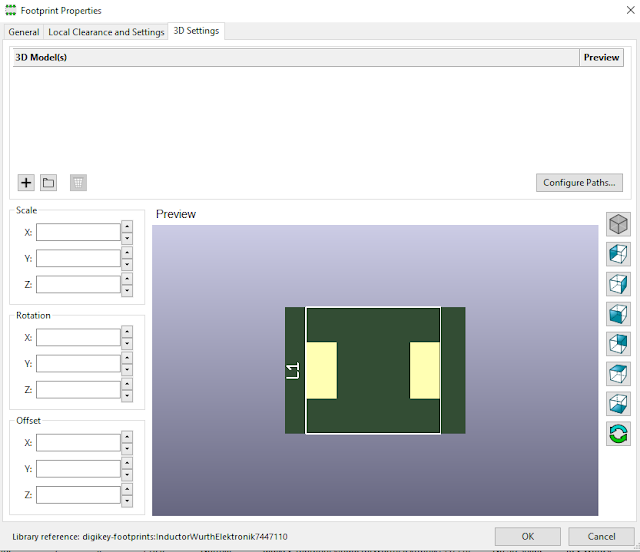 KiCad Tutorial: Import External 3D Component Models (Inductor) Into KiCad: Tutorial 1.17