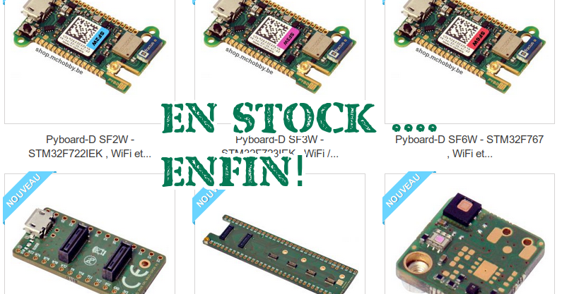 Les Pyboard-D sont arrivées :-) disponible de stock - MCHobby - Le Blog