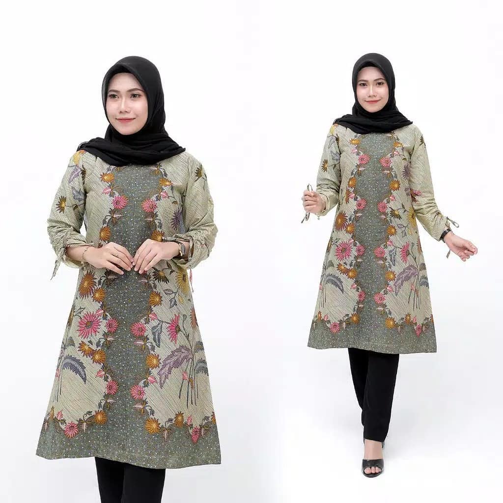 Model Tunik Batik Terbaik 2020 Desain Mewah Dan Modern - Model Baju Korea
