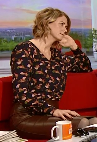 Lovely Ladies in Leather: Rachel Burden in leather pencil skirts