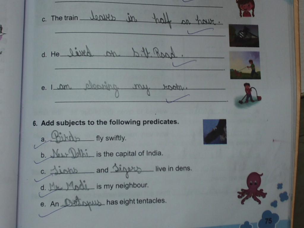 English Grammar Ch Subject And Predicate