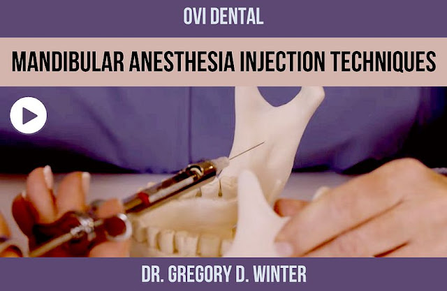 DENTAL ANESTHESIA: Mandibular Injections step by step - Dr. Gregory D ...