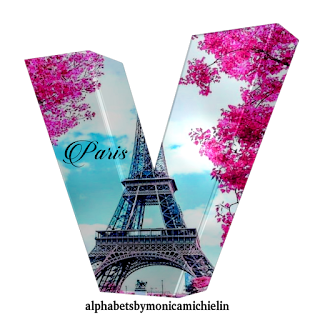 M. Michielin Alphabets: PARIS CITY EIFFEL TOWER FRANCE ALPHABET