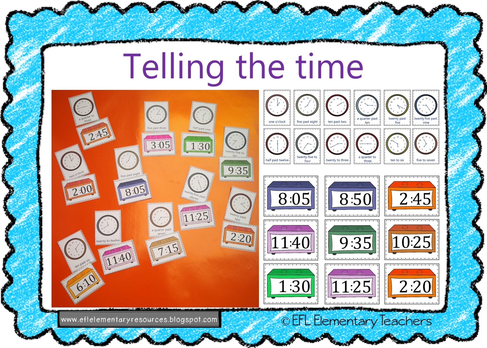 EFL Elementary Teachers Telling The Time For ESL Learners EFL Elementary Teachers Telling The Time For ESL Learners