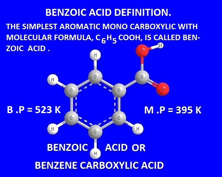 Benzoic acid-definition-properties-preparation from benzene and phenol ...
