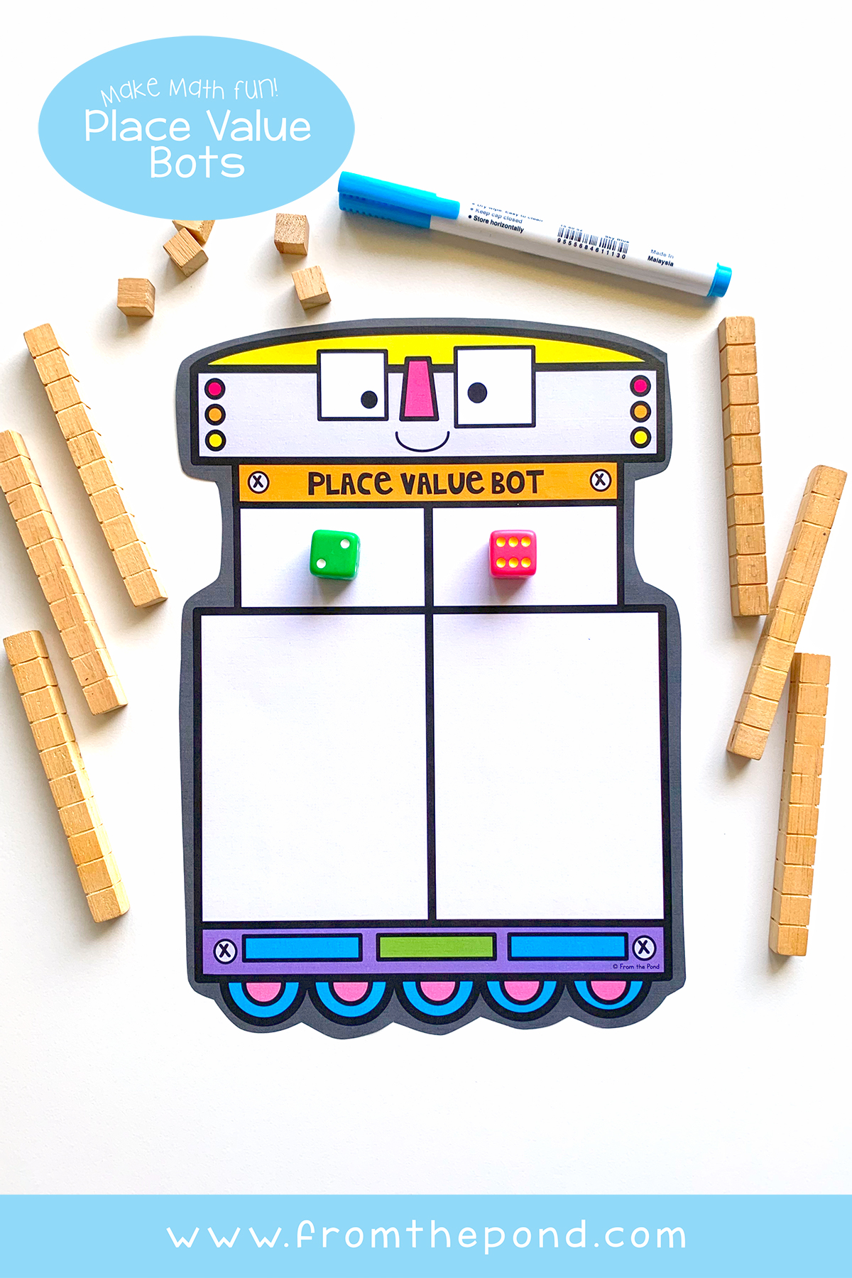 2 Digit Number Place Value | From the Pond