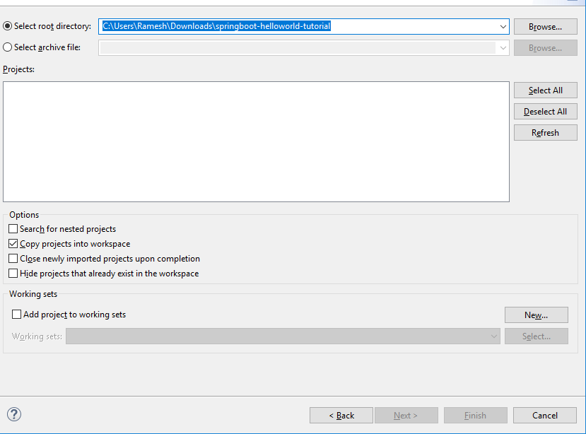 Create Spring Boot Project With Spring Initializer
