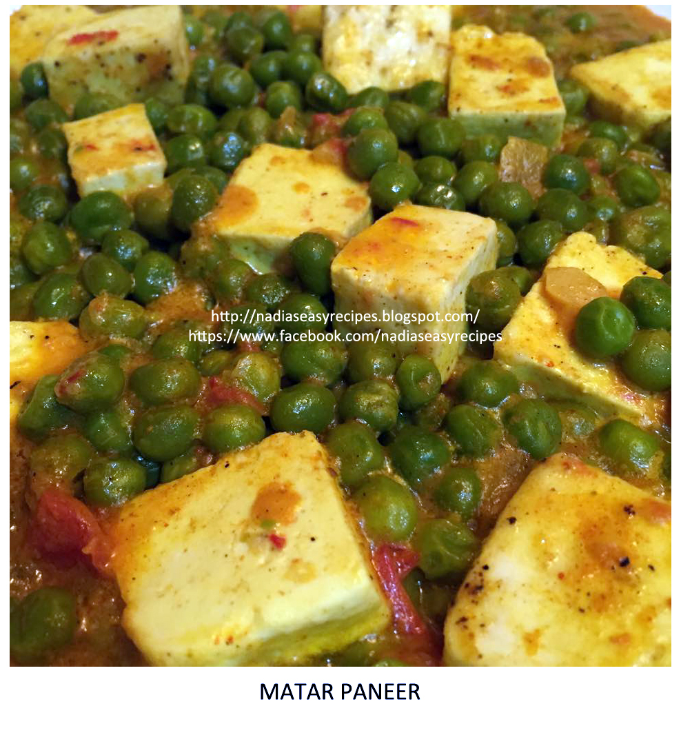 Mattar Paneer | Nadia's Easy Recipes
