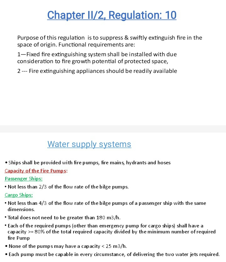 EMERGENCY FIRE PUMP - International Shore Connection,. And WATER SUPPLY ...