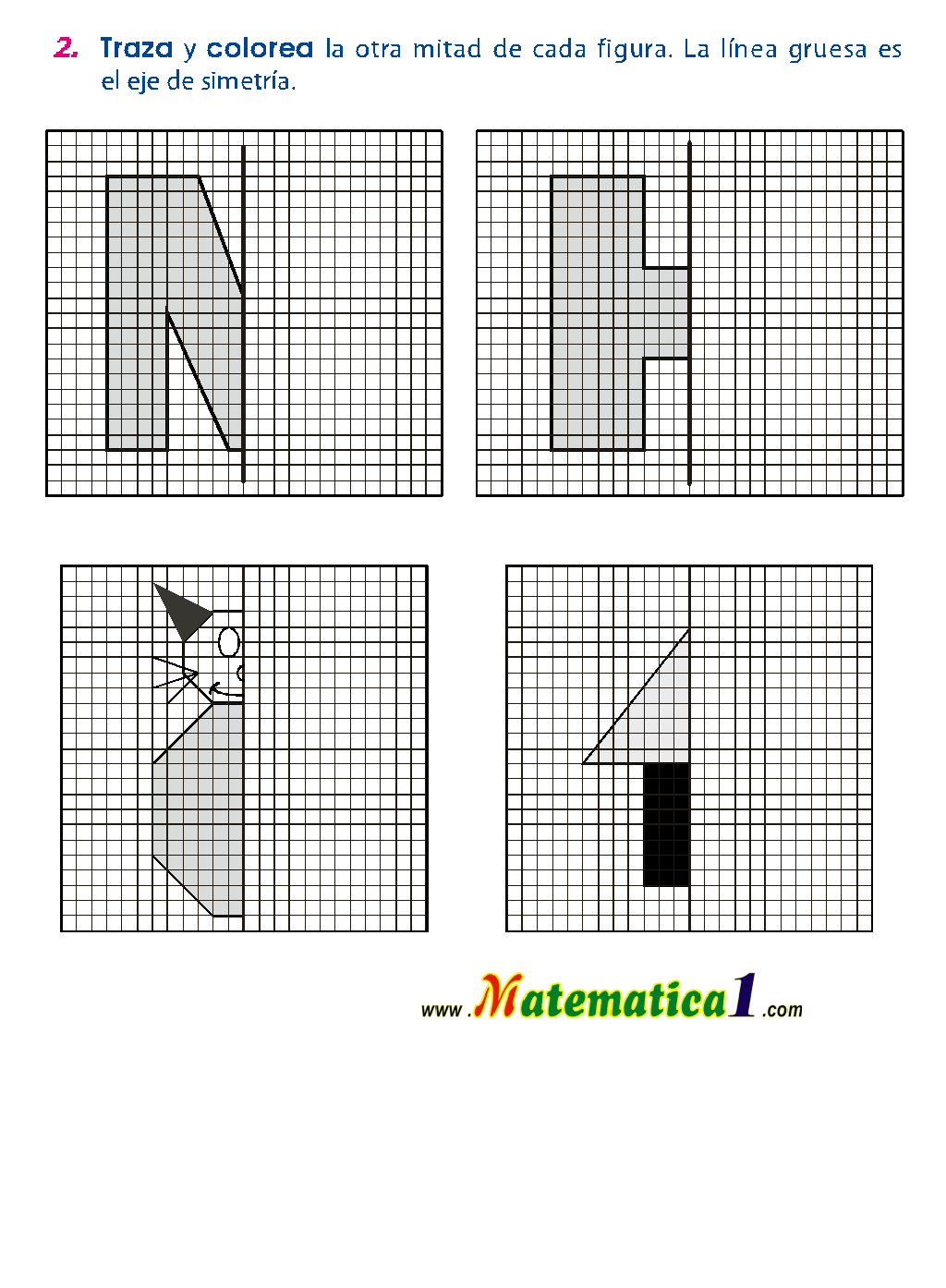 TRAZO DEL EJE DE SIMETRÍA ACTIVIDADES PARA NIÑOS DEL PREESCOLAR ...