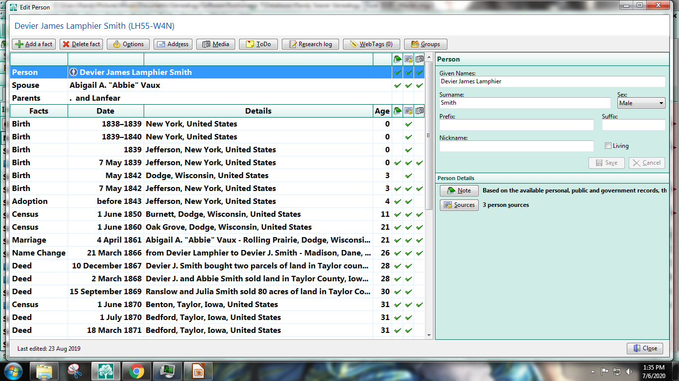 Genea-Musings: Dear Randy: How Many Details Do You Add To a Family Tree Profile?