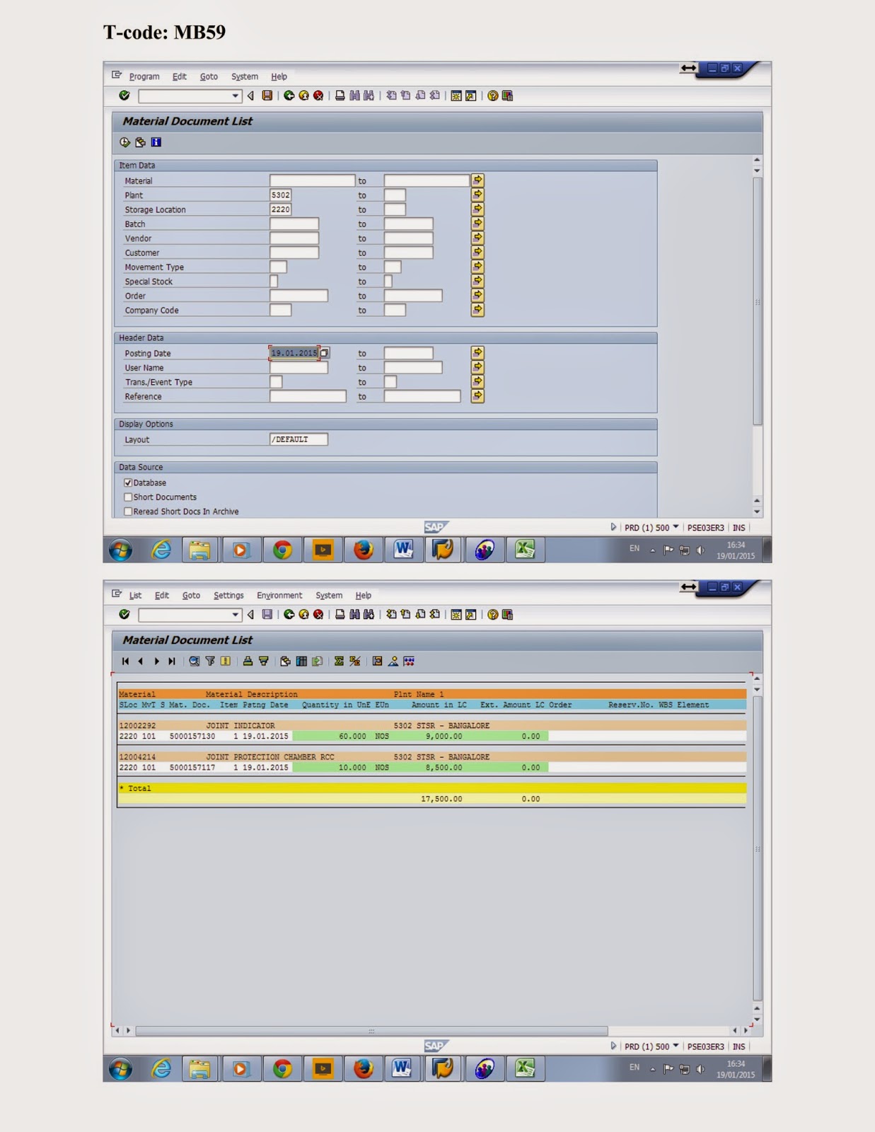 SAP PM, MM module tips for BSNL ERP End users: How to view the list of ...