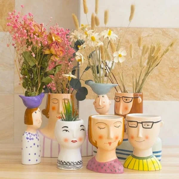 Make a Quilled Face Vase Card