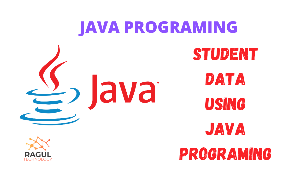 STUDENT DATA USING JAVA PROGRAMING