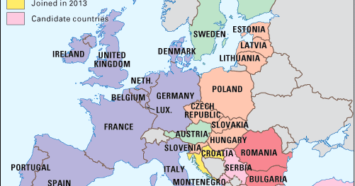 LEARNING BLOG: MAP OF THE EUROPEAN UNION COUNTRIES