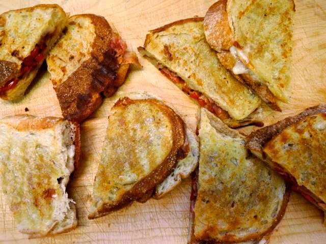 The Briny Lemon: Pancetta Panini with Grilled Bell Pepper
