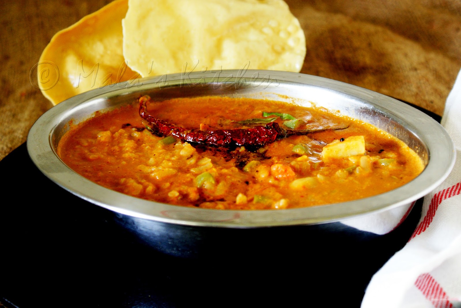 Avalakki Bisibele Baath | Thick Flatten Rice Bisibele Baath - Malas-Kitchen